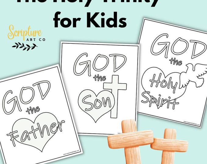 The Holy Trinity Catholic Coloring Page, Trinity Sunday Activity ...