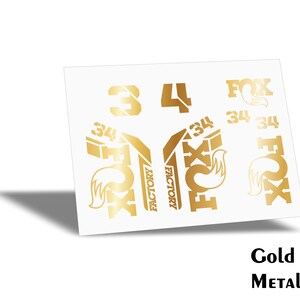 Fox 34 Factory 2021 Decals Stikers - Etsy