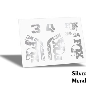 Fox 34 Factory 2021 Decals Stikers - Etsy
