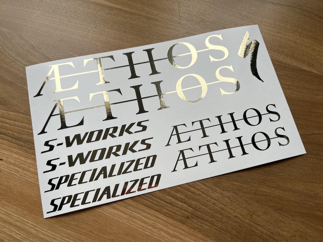 Custom Aethos Specialized S-works Decals Stikers. Check the Size in the ...