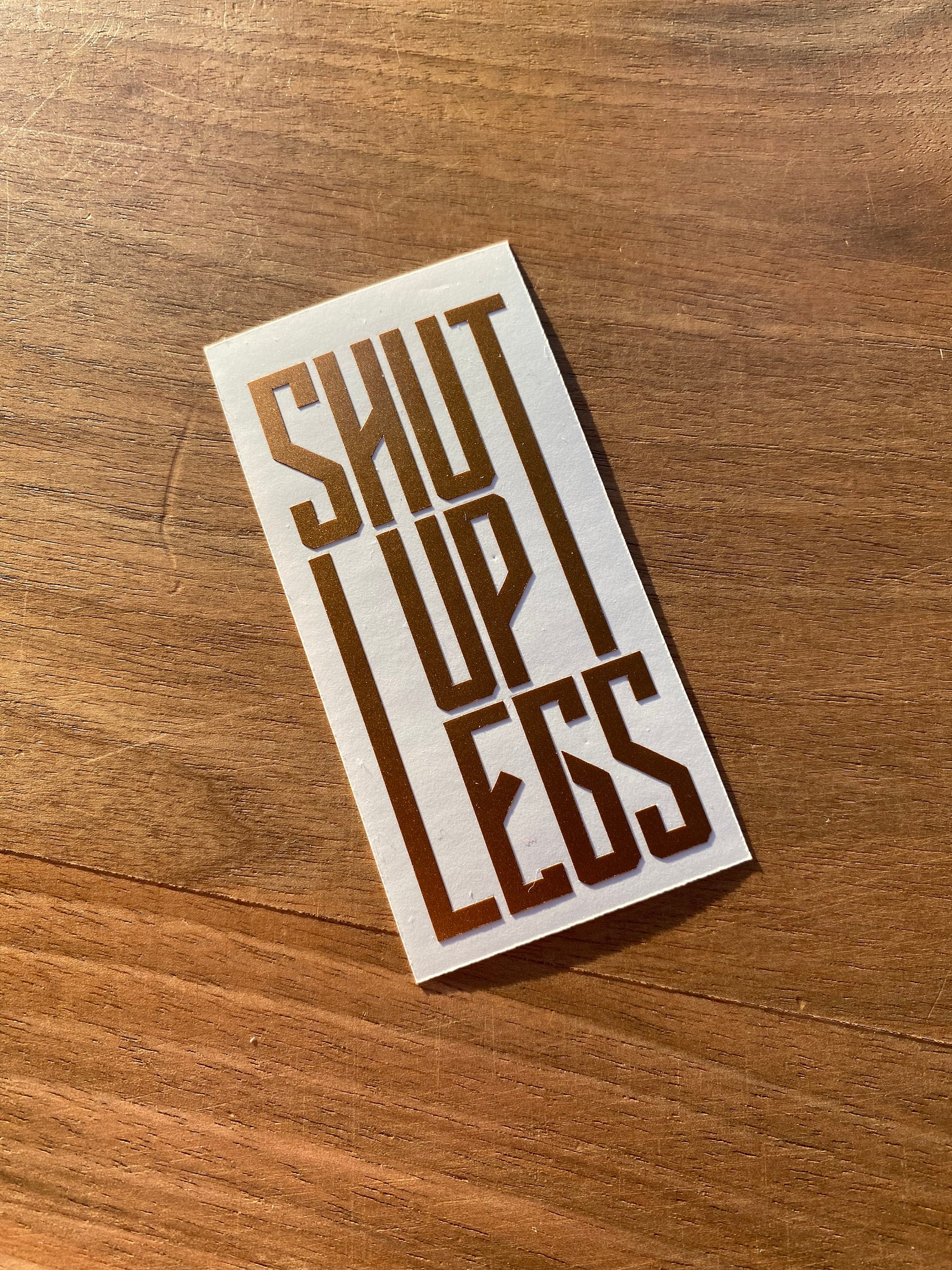 SHUT UP LEGS. Set of 2 Stiker Decals - Etsy