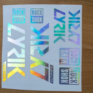 Rock Shox Lyrik 2020 Decals Stikers - Etsy