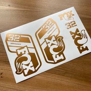 FOX 32 PERFORMANCE 2022 Decals Stikers - Etsy