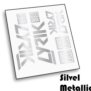 Rock Shox Lyrik 2020 Decals Stikers - Etsy