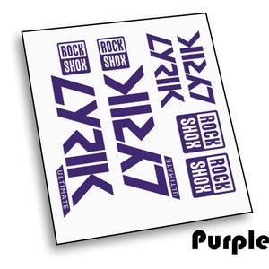Rock Shox Lyrik 2020 Decals Stikers - Etsy