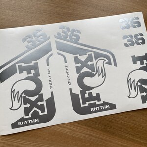 Fox 36 Rhythm Decals Stikers 2021 Years - Etsy