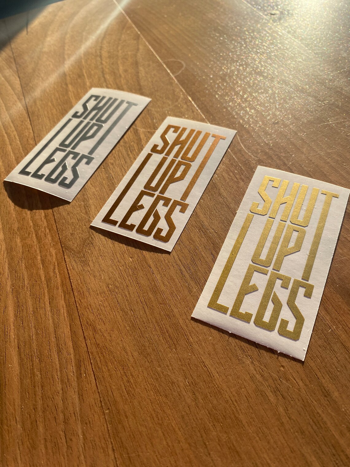 SHUT UP LEGS. Set of 2 Stiker Decals - Etsy