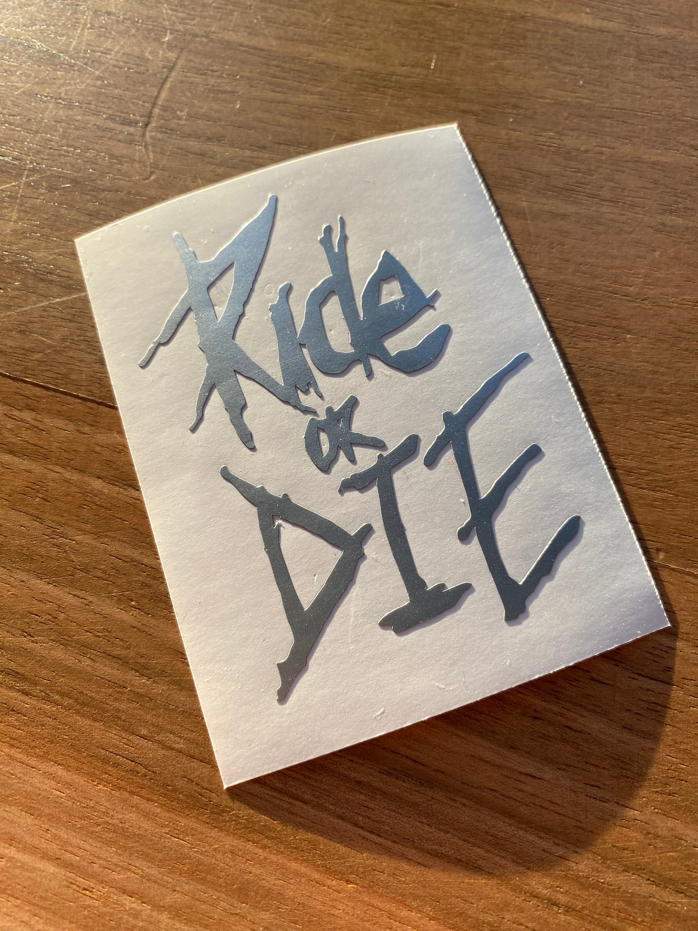 Ride or Die Set of 2 Stiker Decals - Etsy