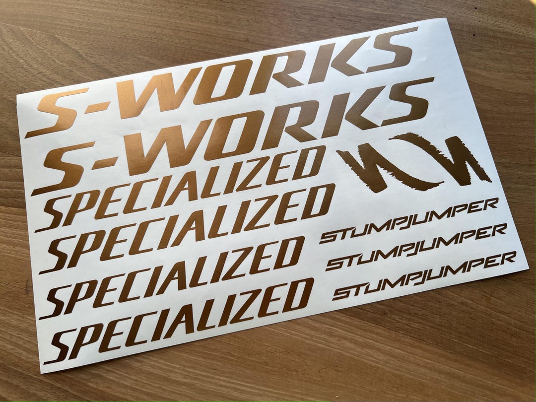 Custom Stumpjumper S-works Small Decals Stikers. Check the Size in the ...