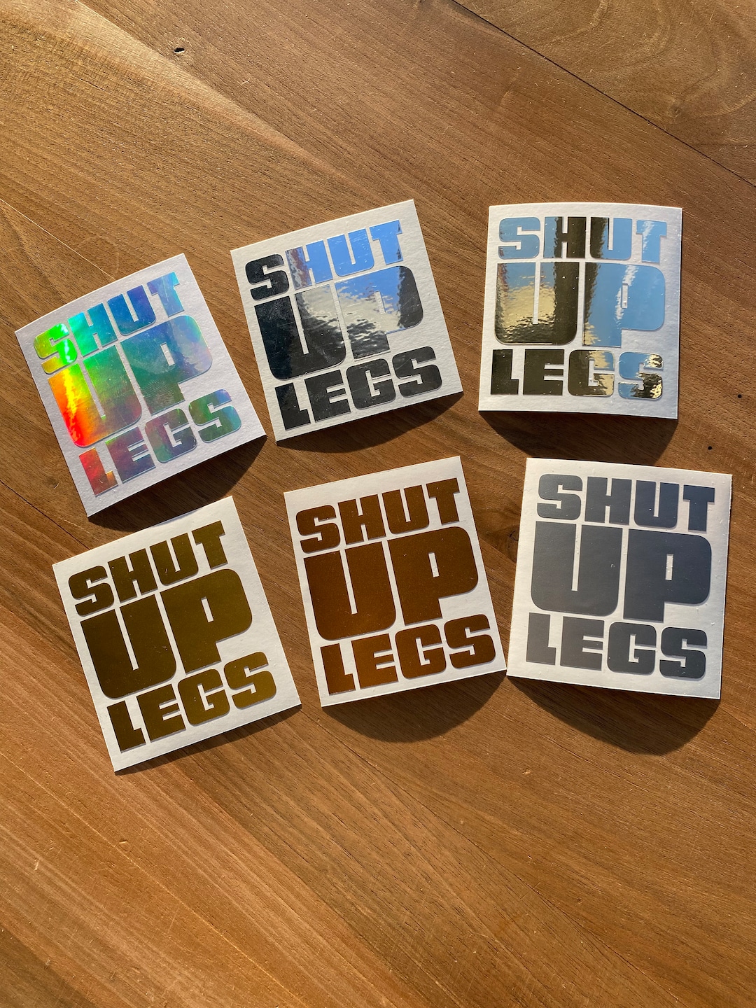 SHUT UP LEGS. Set of 2 Stiker Decals - Etsy