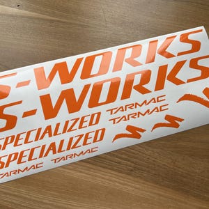 Custom Tarmac S-works Decals Stikers. Check the Size in the Description ...