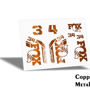 Fox 34 Factory 2021 Decals Stikers - Etsy