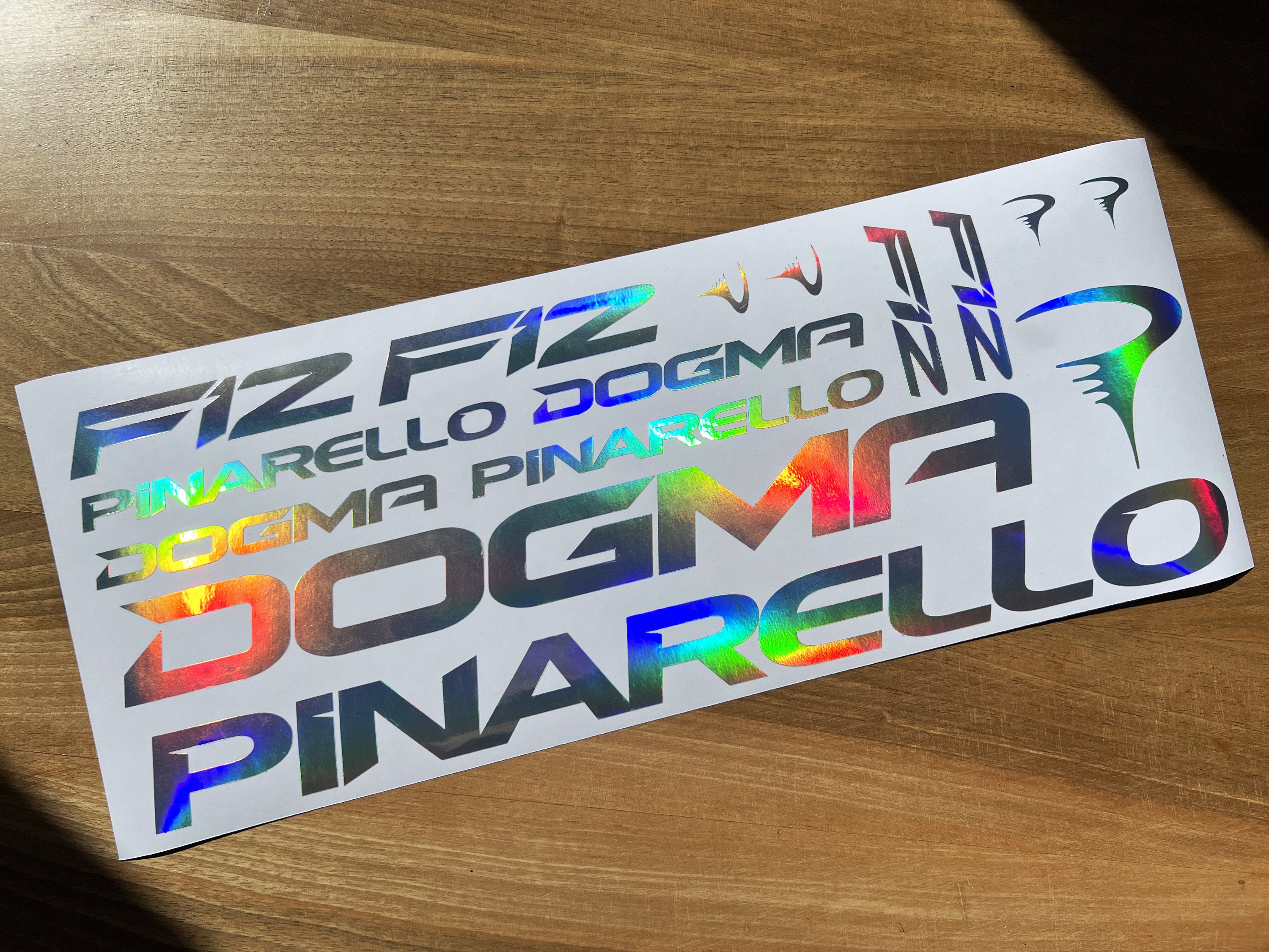 Pinarello DOGMA F12 Decals Stikers. Check the Size in the Description ...