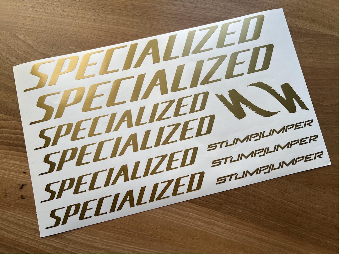 Custom Stumpjumper Specialized Small Decals Stikers. Check the Size in ...