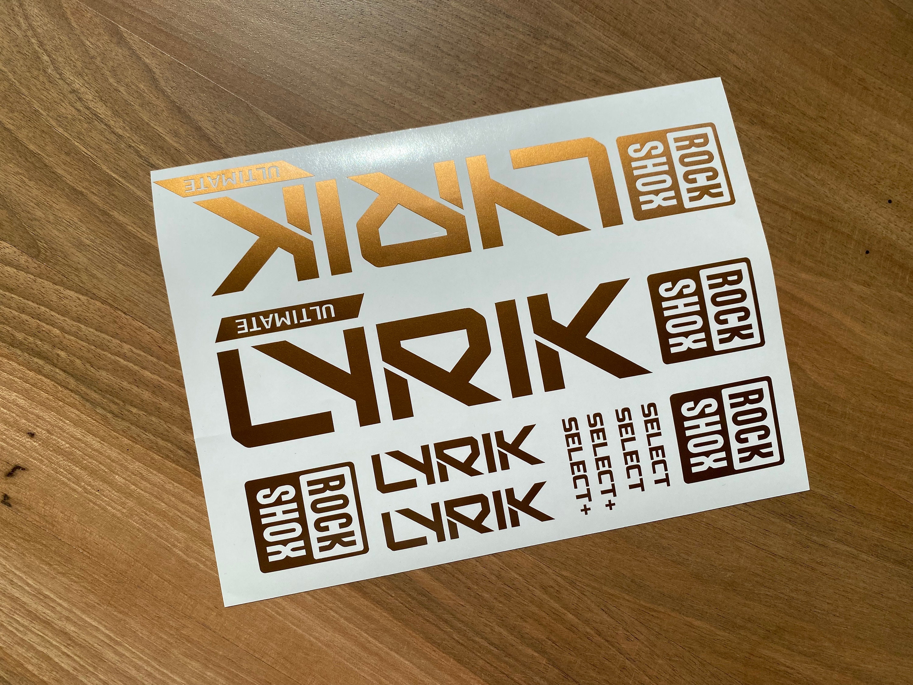Rock Shox NEW LYRIK Ultimate, Select +, Select, 2022 Decals Stikers - Etsy