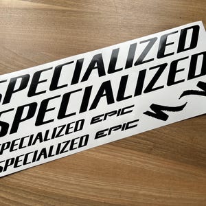 Custom Epic Specialized Decals Stikers. Check the Size in the ...