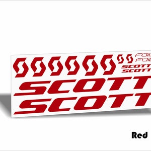 New Set of Scott Foil 2020 Decals Stikers - Etsy