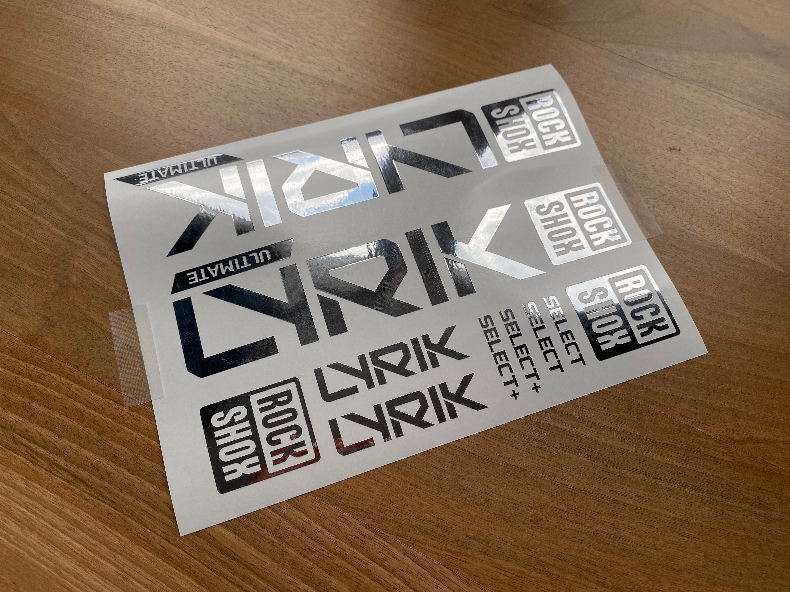 Rock Shox NEW LYRIK Ultimate, Select +, Select, 2022 Decals Stikers - Etsy