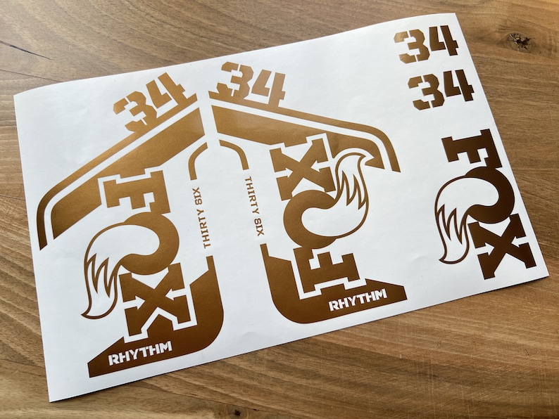Fox 34 Rhythm Decals Stikers - Etsy