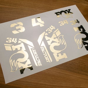 Fox 34 Factory 2021 Decals Stikers - Etsy