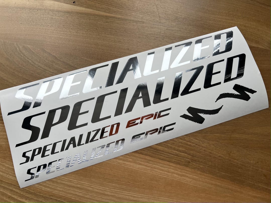 Custom Epic Specialized Decals Stikers. Check the Size in the ...
