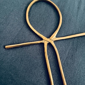 Atlantean Ankh Cross *egyptian/ Goddess/ God/ Brass/ Copper/ Healing ...