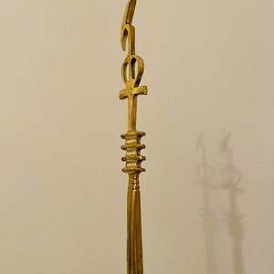 Wass Scepter of the God Ptah *ankh/ Egyptian/ God/ Goddess/ Djed/ Magic ...