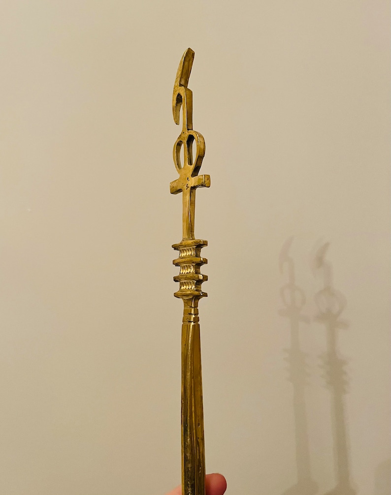 Wass Scepter of the God Ptah *ankh/ Egyptian/ God/ Goddess/ Djed/ Magic ...