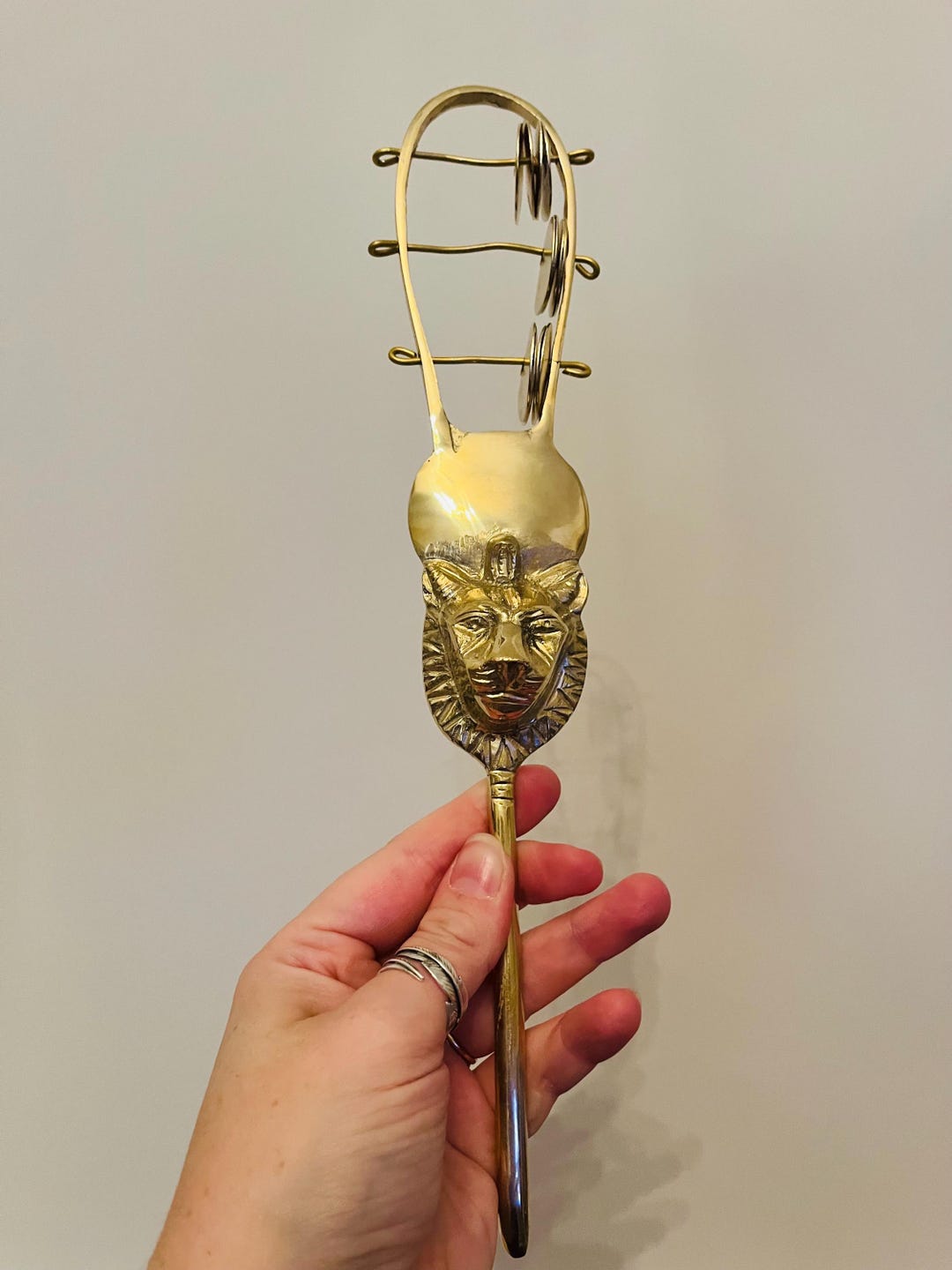 Sekhmet Sistrum *rattle/ Egypt/ Healing/ Sound/ Music/ Brass/ Chakra ...