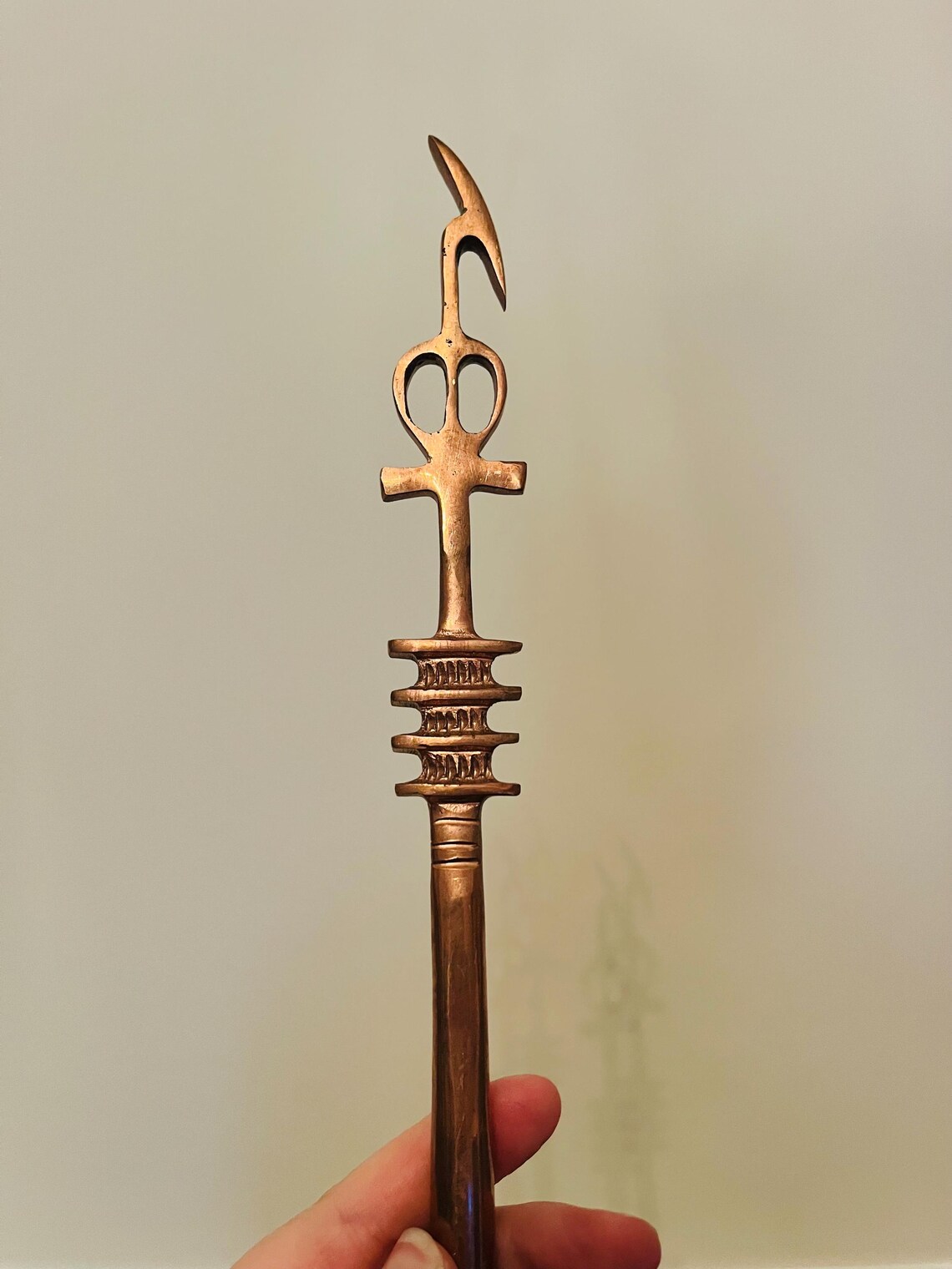 Wass Scepter of the God Ptah *ankh/ Egyptian/ God/ Goddess/ Djed/ Magic ...