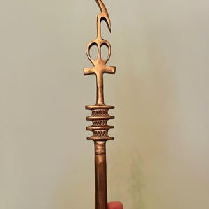 Wass Scepter of the God Ptah *ankh/ Egyptian/ God/ Goddess/ Djed/ Magic ...