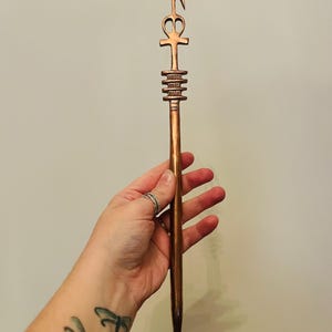 Wass Scepter of the God Ptah *ankh/ Egyptian/ God/ Goddess/ Djed/ Magic ...