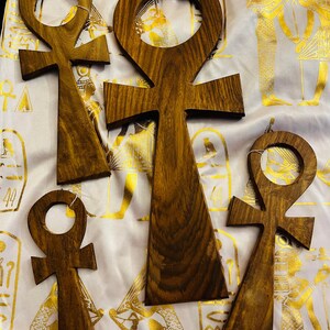 Wooden Ankh made in Egypt/ Key of Life/ Rebirth/ Alter/ God/ Goddess ...