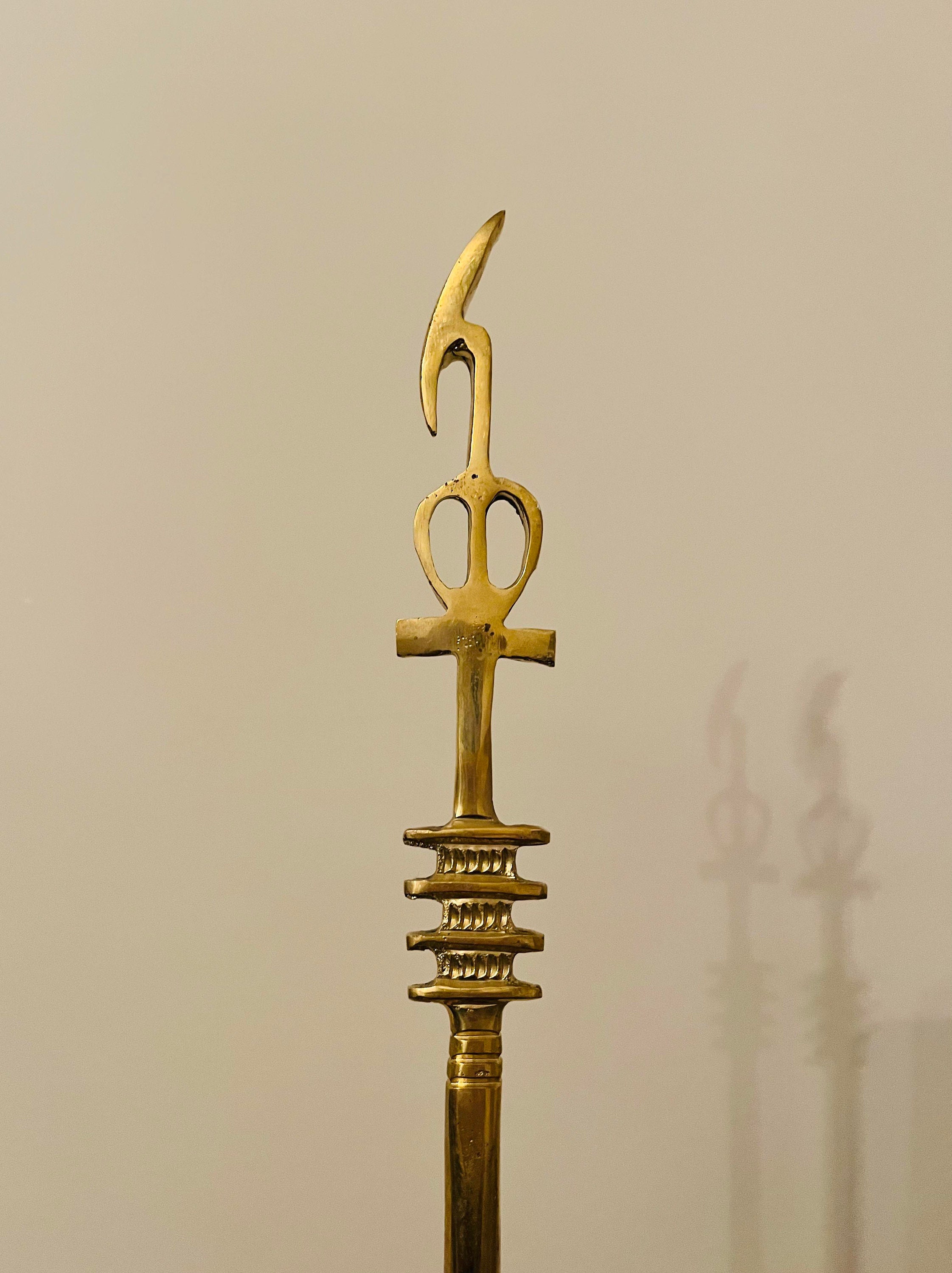 Wass Scepter of the God Ptah *ankh/ Egyptian/ God/ Goddess/ Djed/ Magic/ Ancient/ Healing/ Key ...