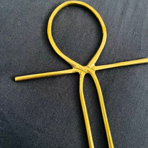 Atlantean Ankh Cross *egyptian/ Goddess/ God/ Brass/ Copper/ Healing ...