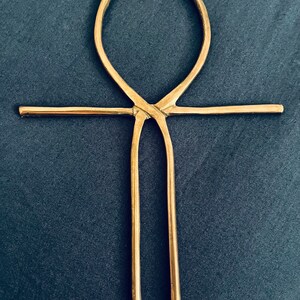 Atlantean Ankh Cross *egyptian/ Goddess/ God/ Brass/ Copper/ Healing ...