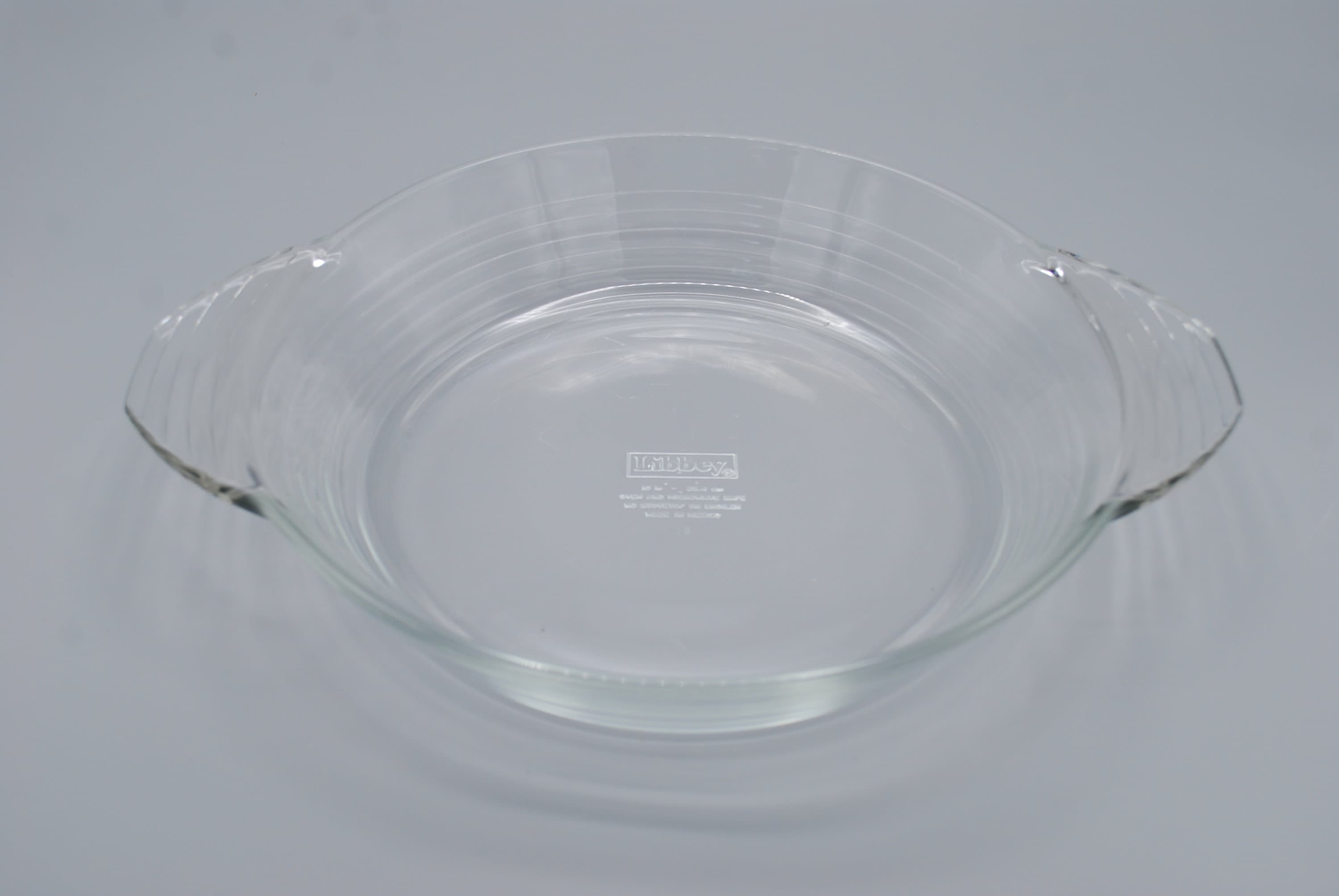 Libbey Glass Ribbed 10 Inch Deep Dish Pie Plate With Handles - Etsy UK