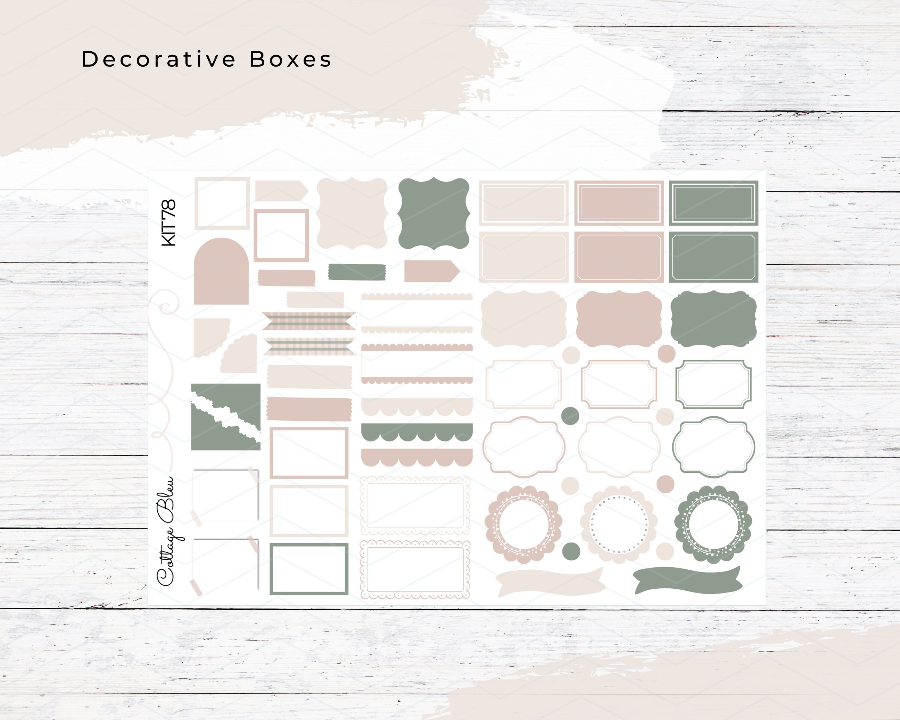 Essential Printable Stickers for Decorative and Functional Planning ...