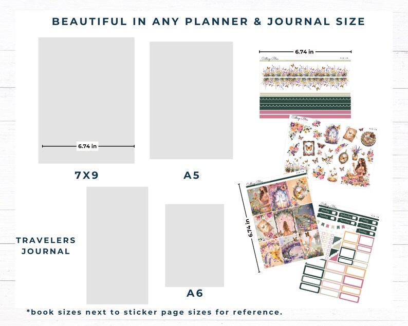 Garden Planner Printable Stickers, Spring Weekly Vertical Planning ...