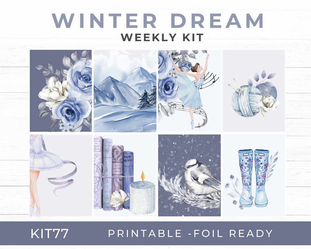 Winter Printable Stickers, Erin Condren Weekly Vertical Planner ...