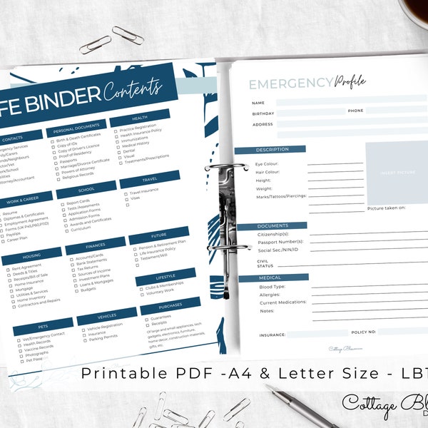 Life Binder - Etsy