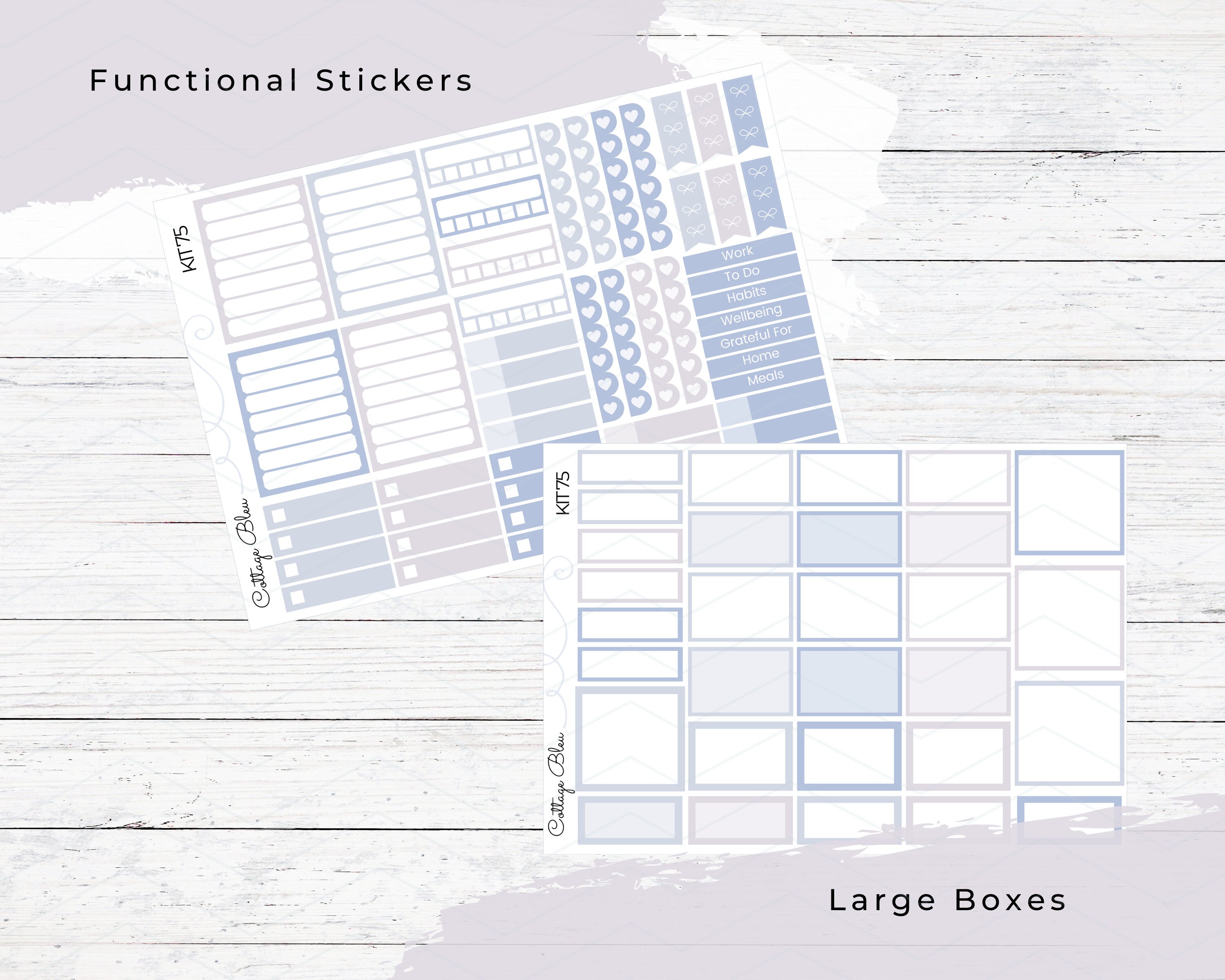 Winter Printable Stickers, Weekly Kit for Erin Condren Planner 7x9 ...