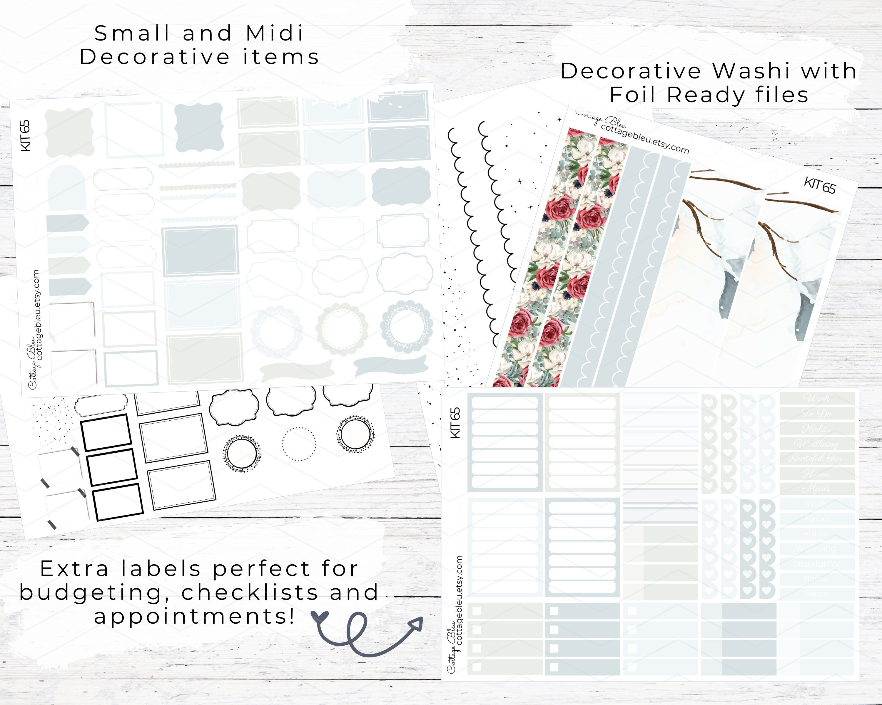 WEEKLY Winter Joy / Printable Planner Stickers / Christmas / - Etsy