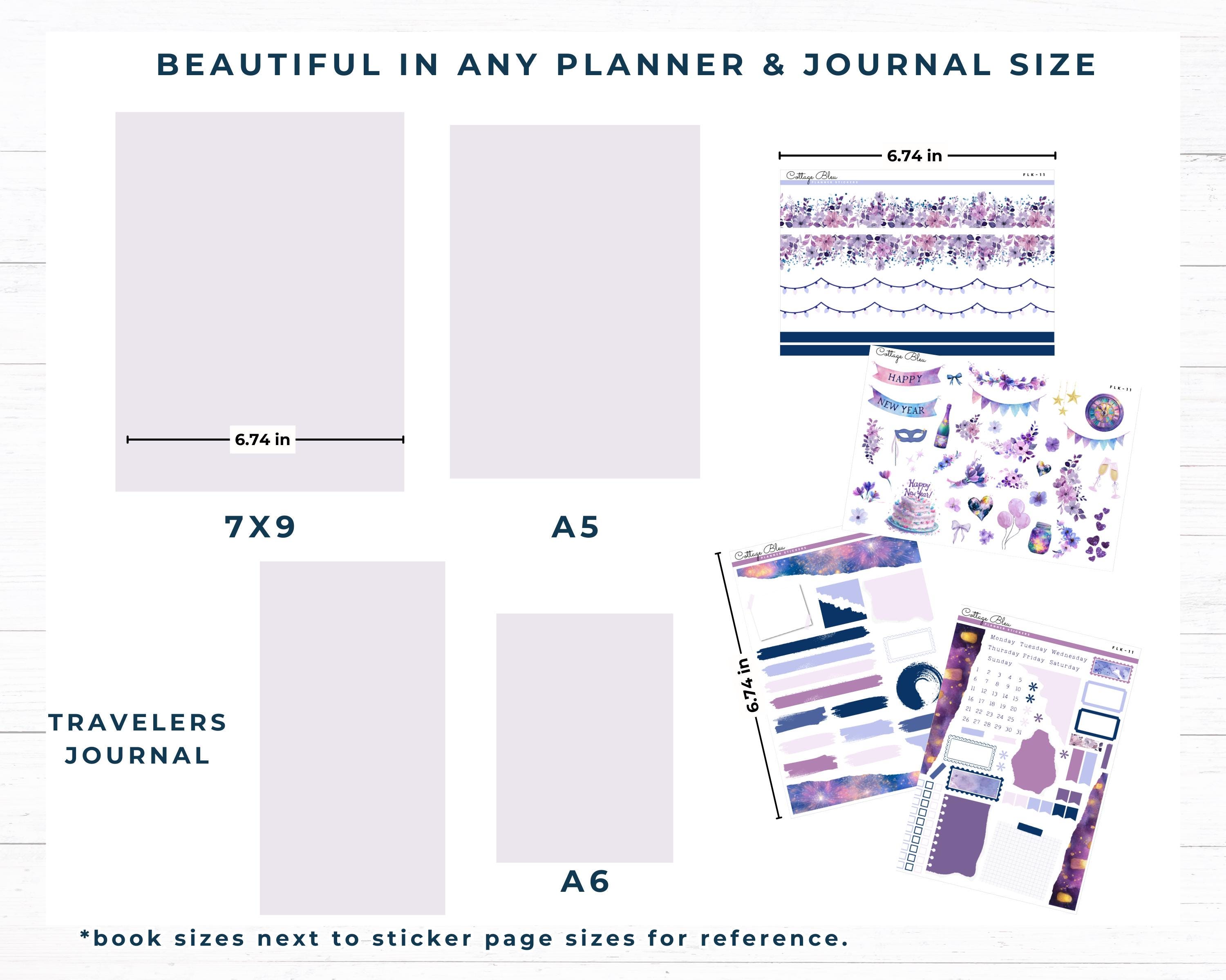January Printable Stickers, New Year Journaling Stickers, Weekly ...