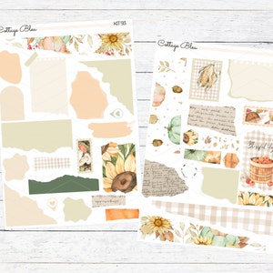 Printable Harvest Fall Journaling Stickers, Thanksgiving, Gratitude ...