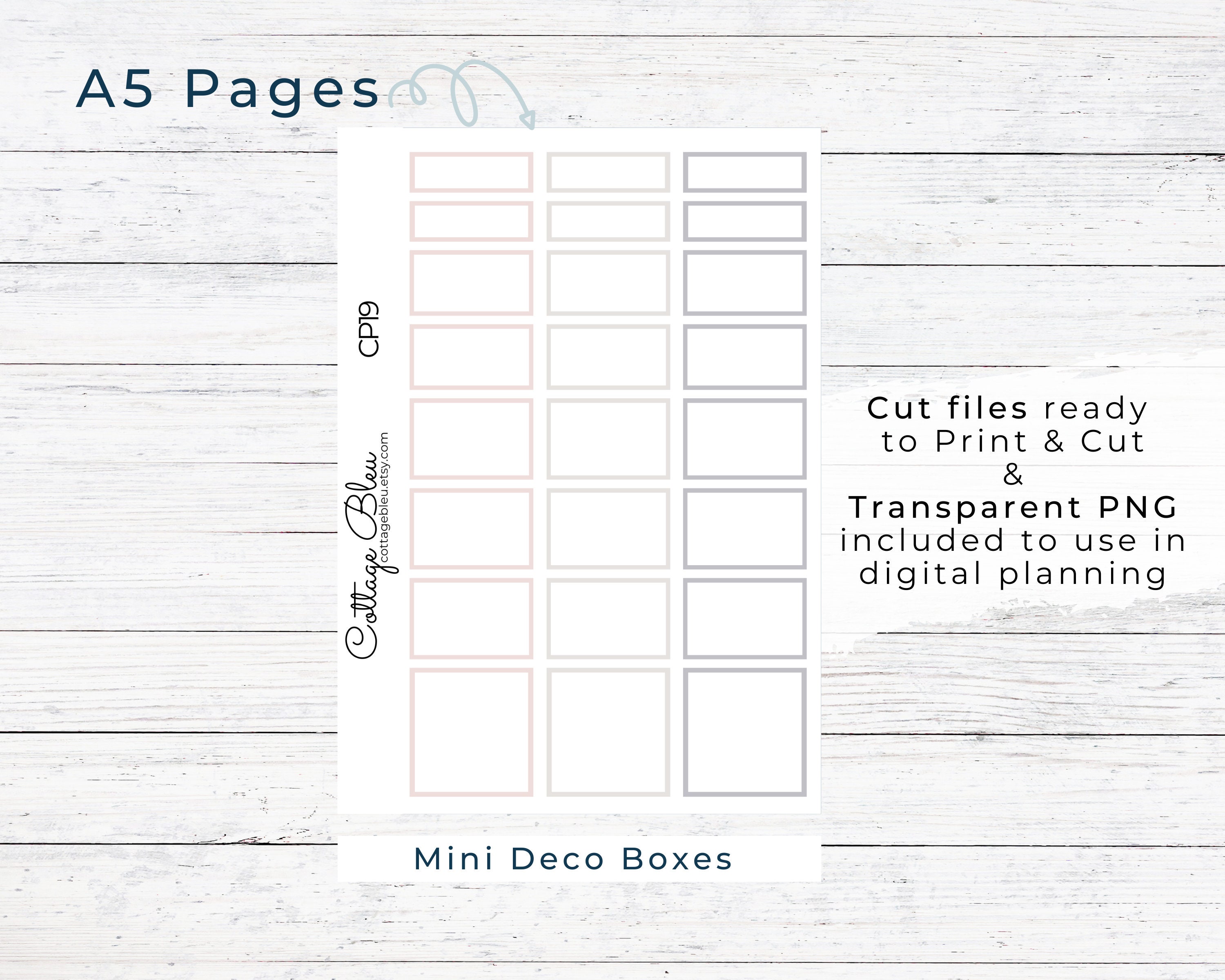 CP19 Essential Printable Stickers for Decorative and - Etsy
