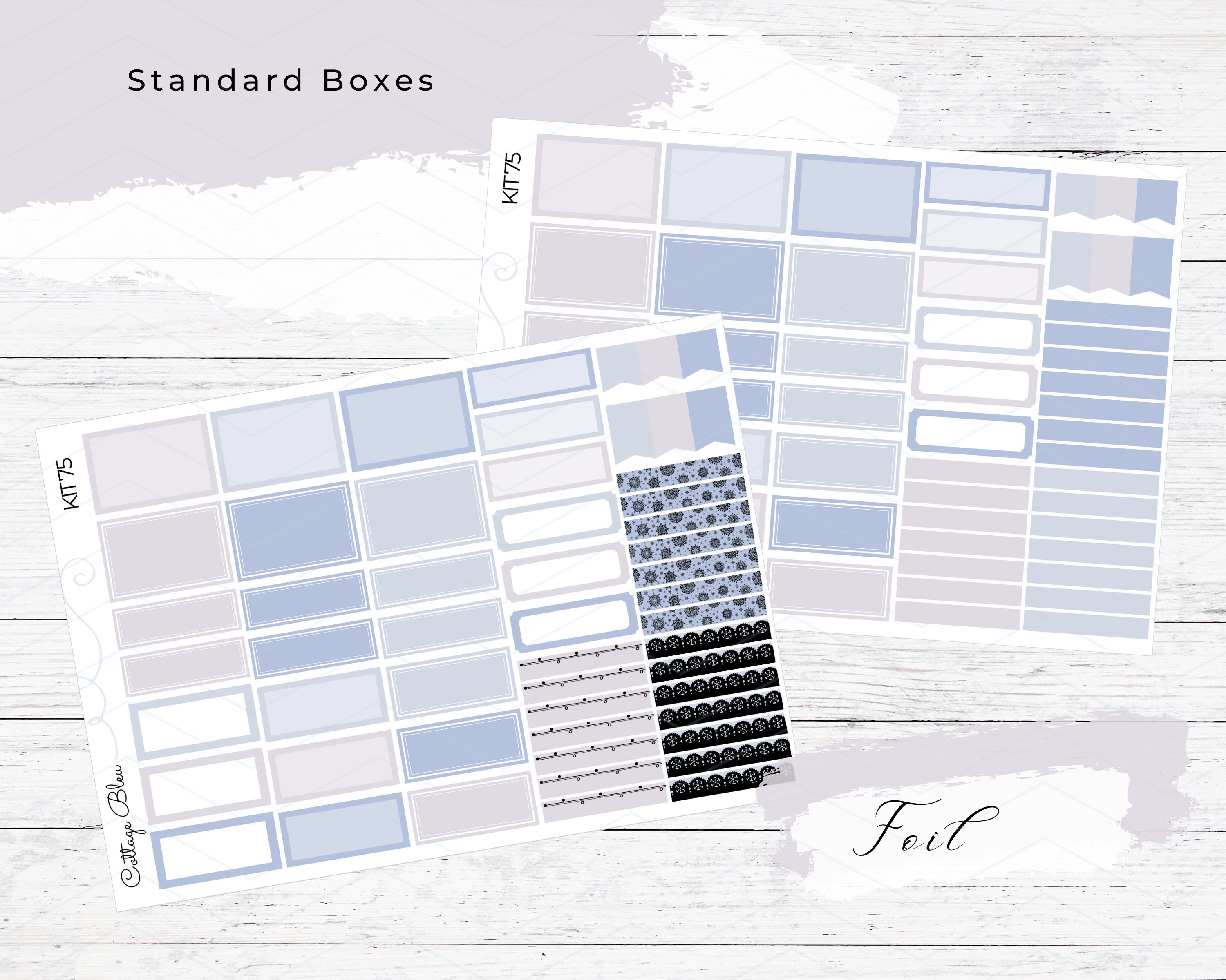 Winter Printable Stickers, Weekly Kit for Erin Condren Planner 7x9 ...