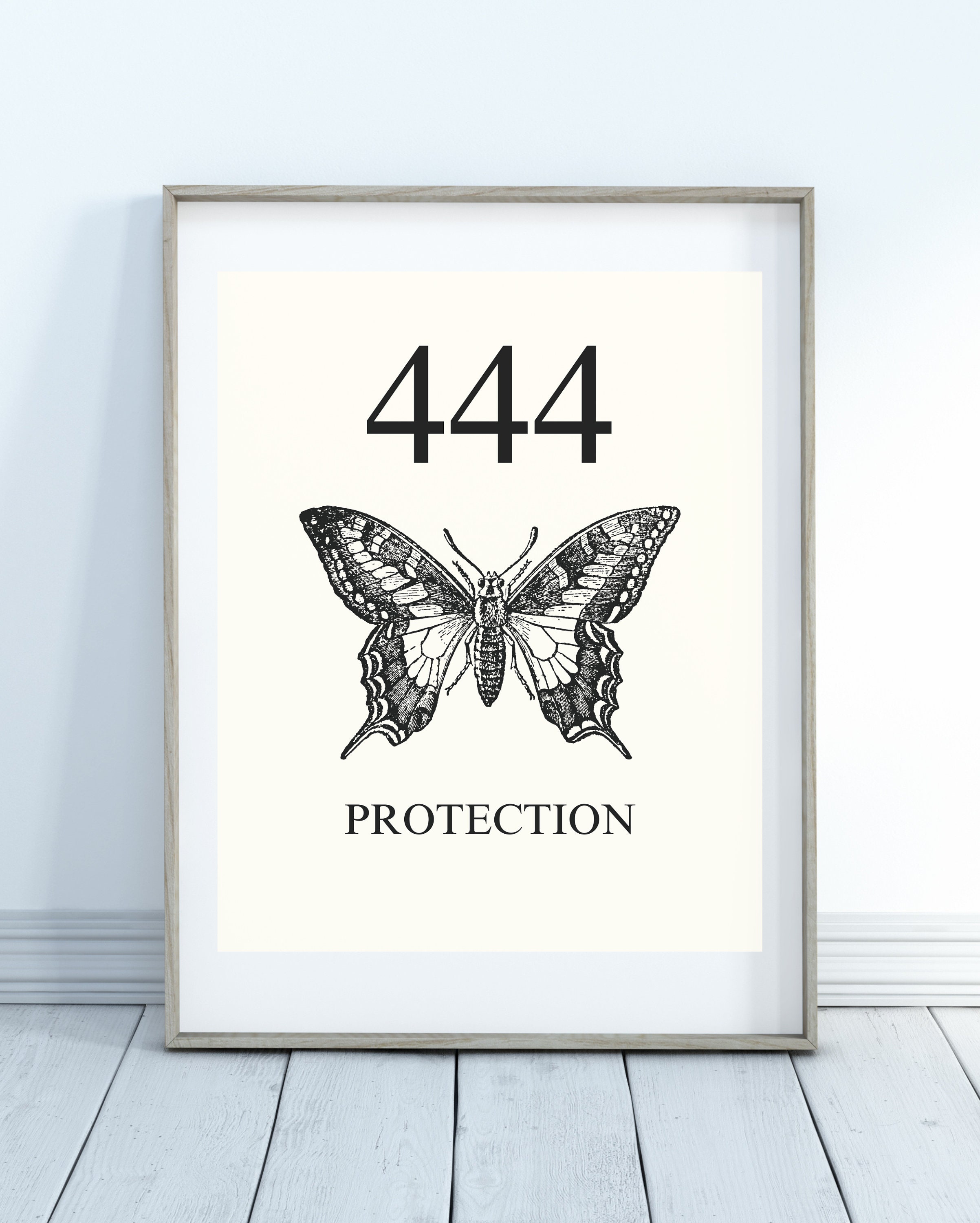 444 Angel Number Poster 444 Wall Print Angel Number 444 Poster ...