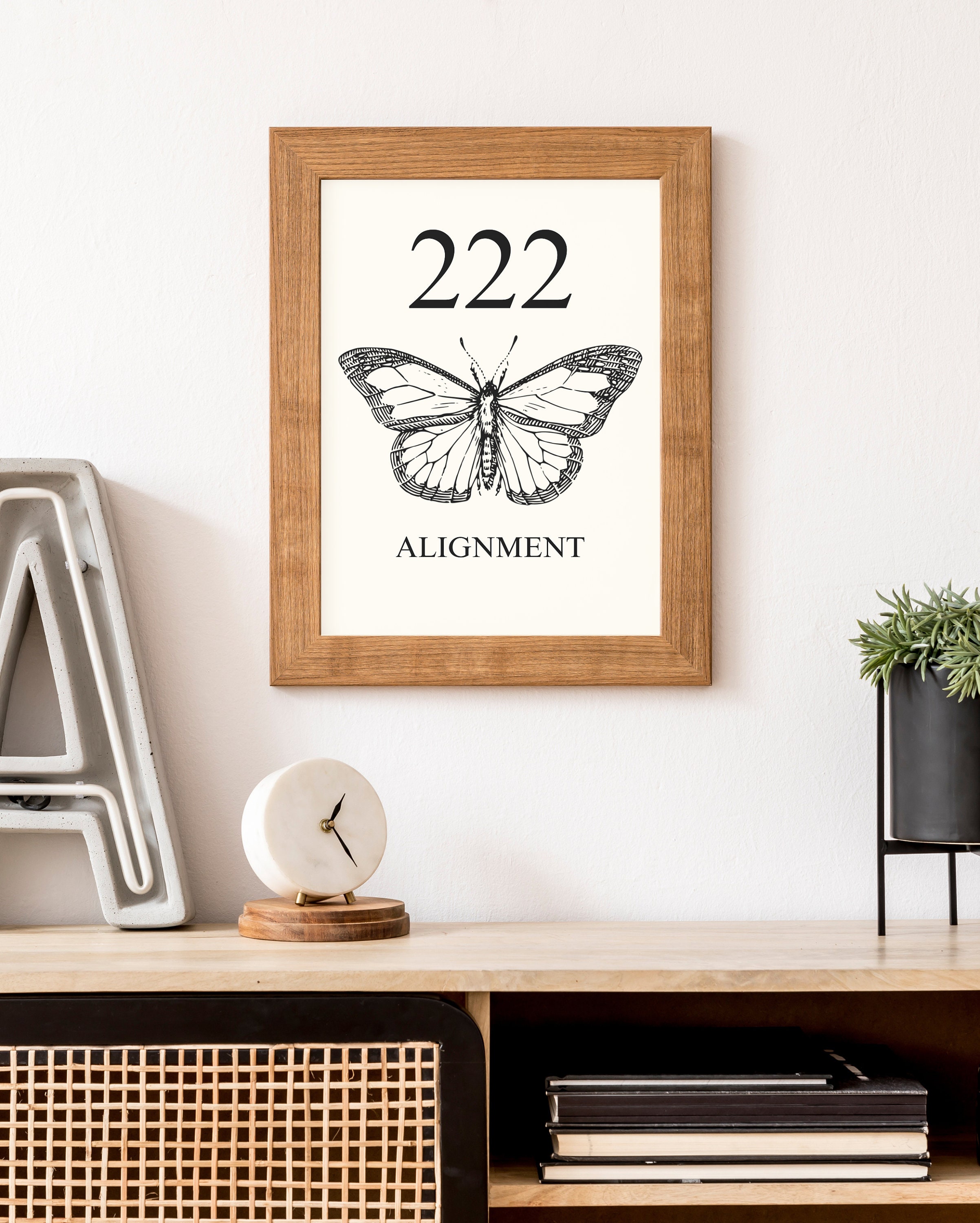 222 Angel Number Poster 222 Wall Print Angel Number 222 Poster ...