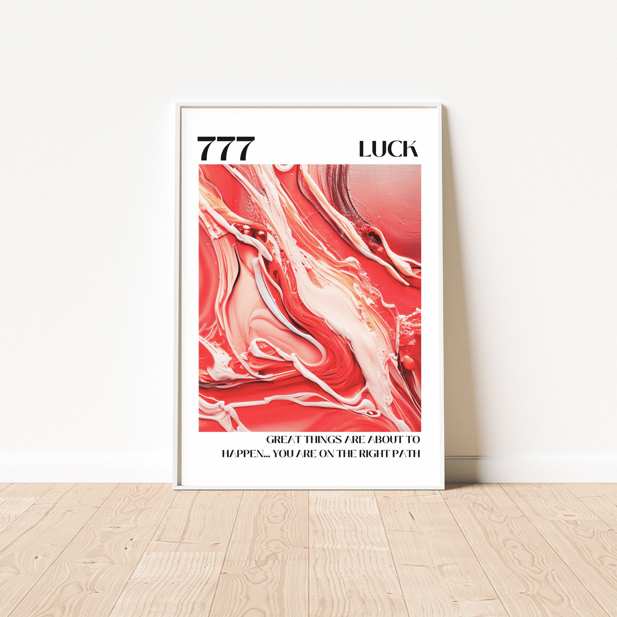 Angel Number 777 Poster Printable Art Digital Download - Etsy